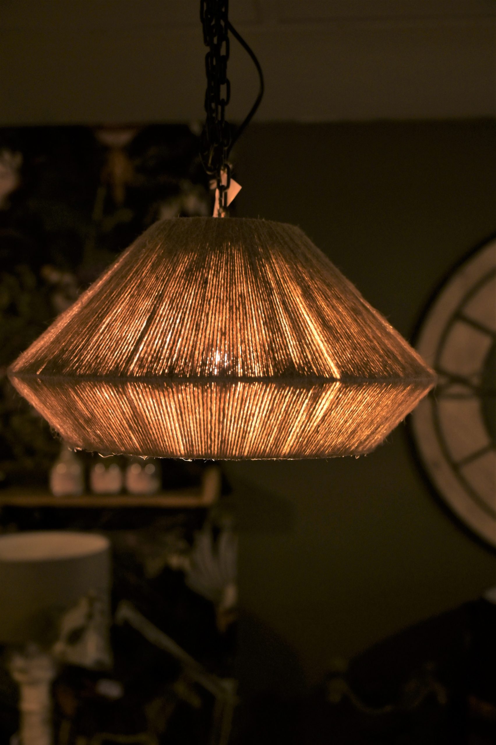 Hanglamp Rattan Zwart Groot Hanglamp Rattan Zwart Groot